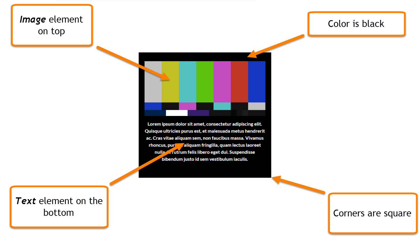 Color Block - Float your content on a block of color