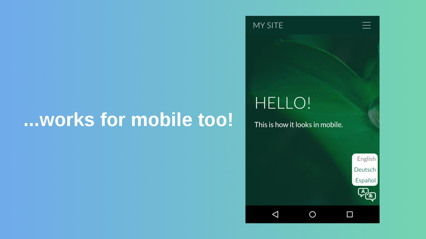 Multilanguage - Multiple Languages in the same site