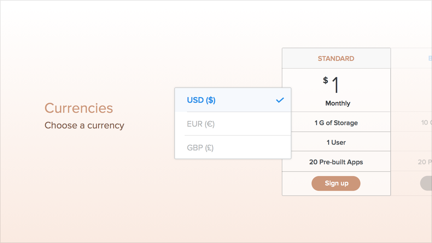 Price Chart - Organize your pricing