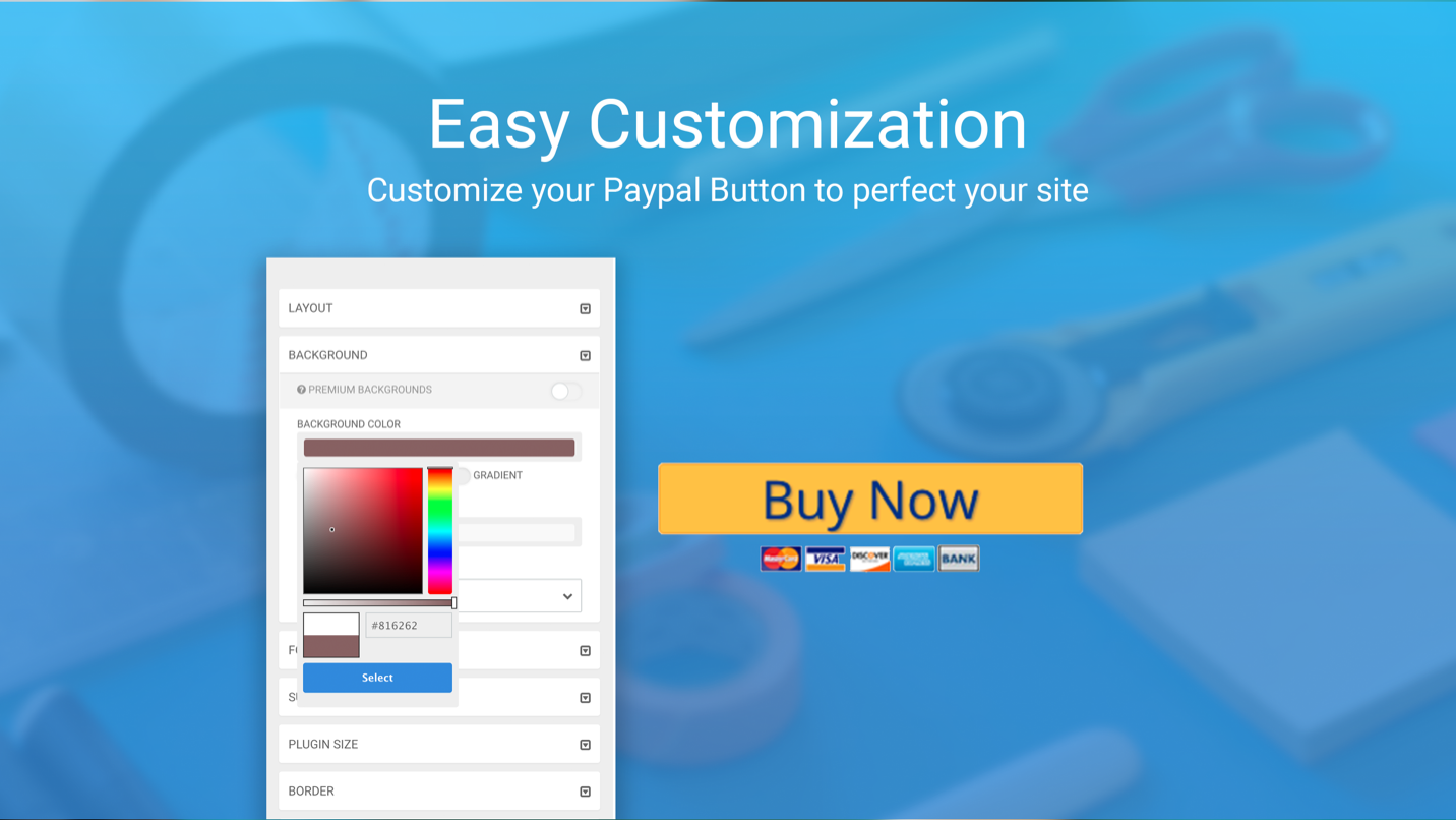 PayPal Button - Take secure payments through your site