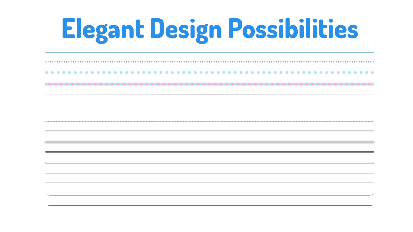 Divider Line - A horizontal rule divider line element.
