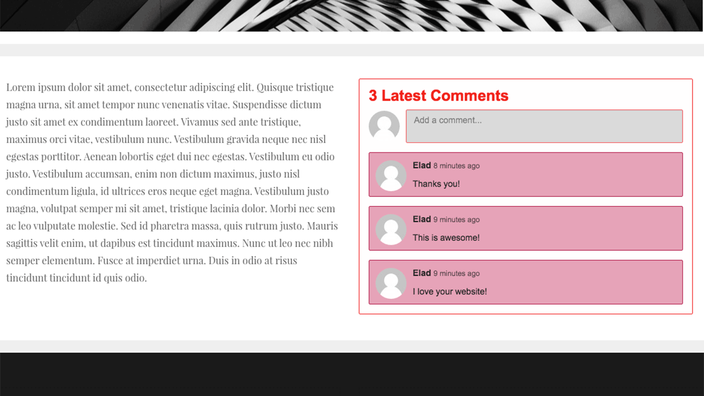 Comments App - Complete, yet simple comments solution.
