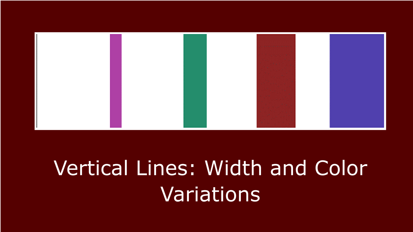 Vertical Lines - Add Colorful Vertical Lines
